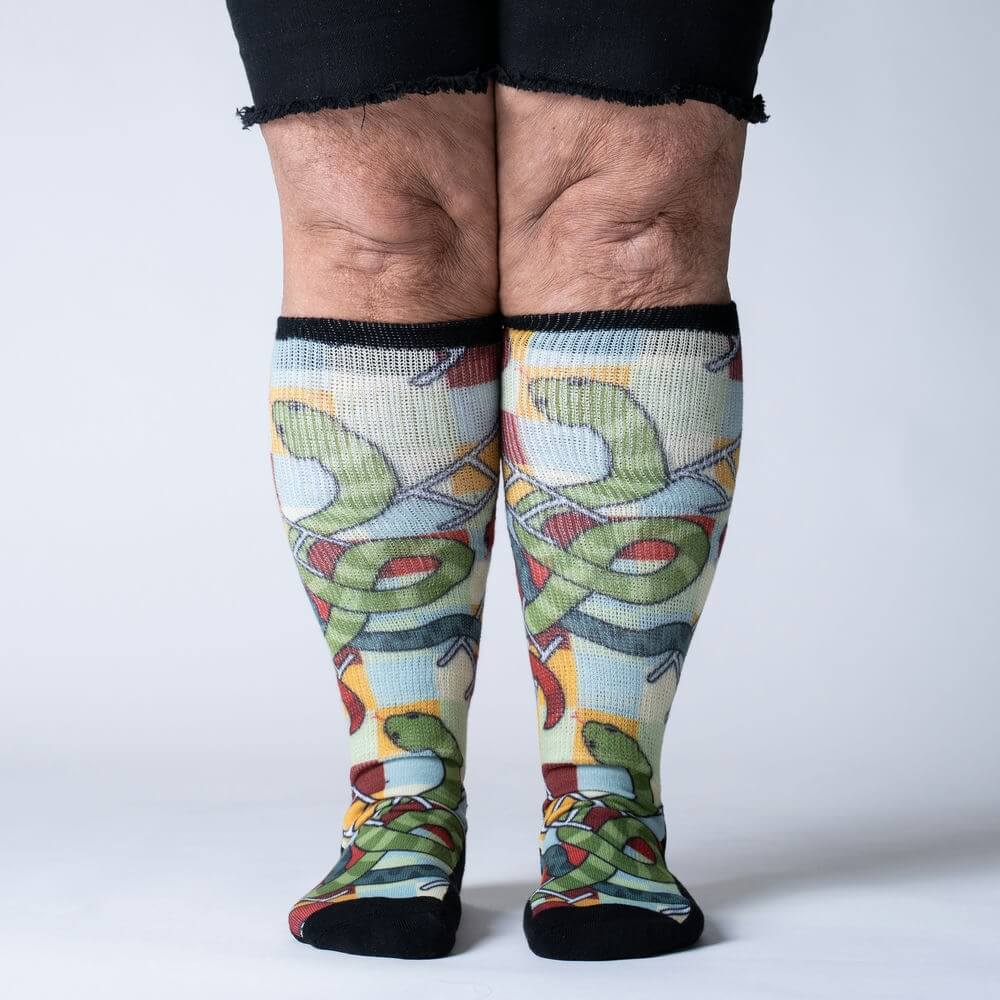 Non-Binding Viasox Ladders & Snakes EasyStretch™ Socks